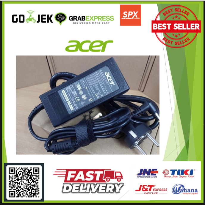 Jual Adaptor Charger Laptop Acer Aspire 19v-3.42a 5.5*1.7mm 65W Original NEW | Shopee Indonesia