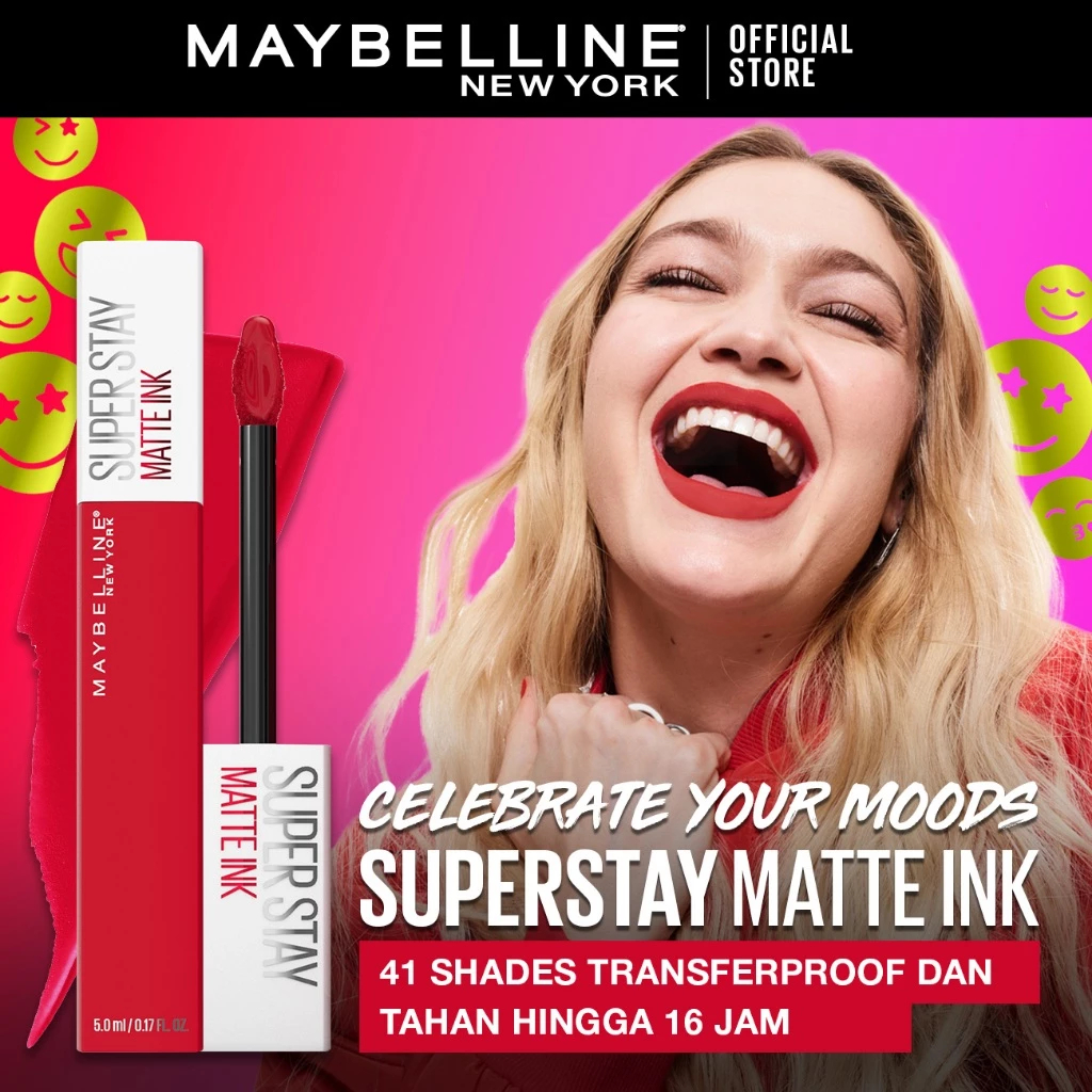 Jual MAYBELLINE OFFICIAL Superstay Matte Ink Liquid Long Lasting Waterproof Tahan 16 jam ...