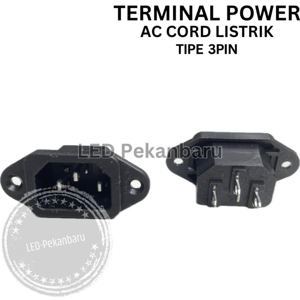 Jual TERMINAL AC CORD PLUG PC CPU KOMPUTER SOKET KABEL POWER LISTRIK SOCKET / COLOKAN MALE ...