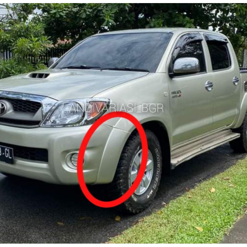 Jual Over fender Hilux Vigo 2006-2010 bagian bemper depan | Shopee ...