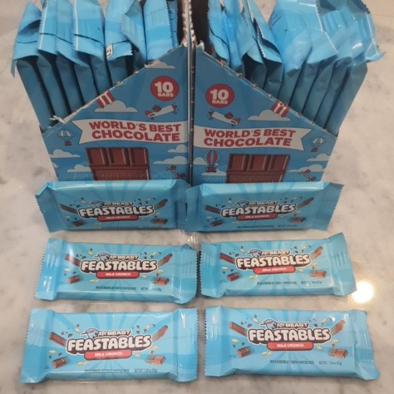 Jual Mr Beast Feastables Milk Crunch 35 gram Mini | Shopee Indonesia