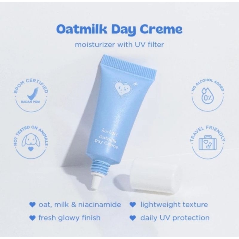 Jual TRIAL SIZE] Harlette Oatmilk Day Creme with SPF 15 | Sensitive ...