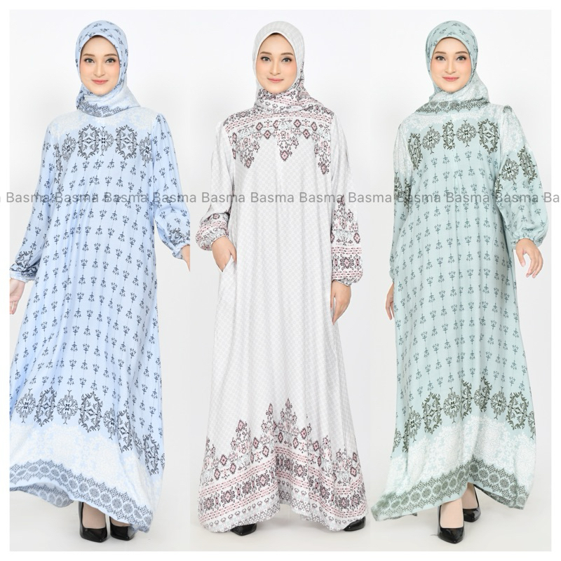 Jual MAHIRA Etnik Gamis Set Hijab Rayon Diamond Premium Setelan Gamis ...