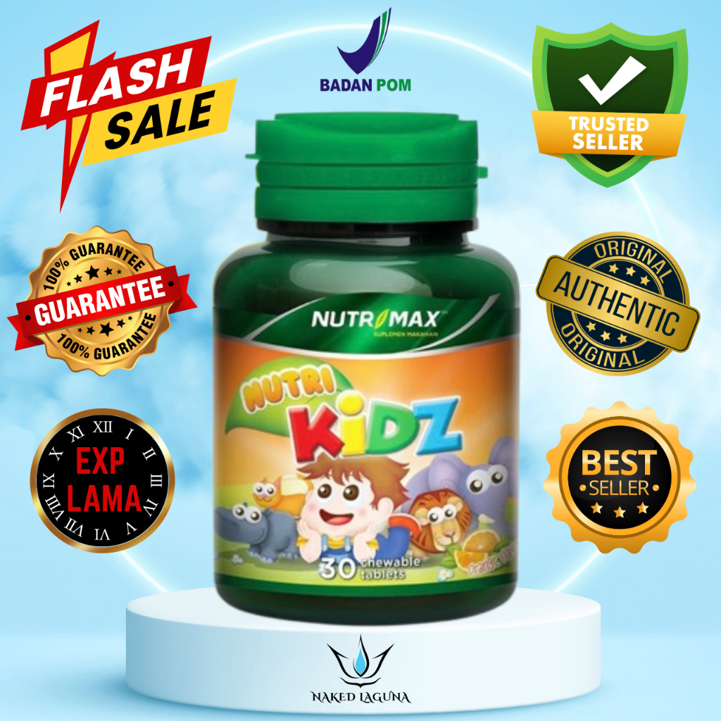 Jual Nutrimax Nutri Kidz isi 30 multivitamin tablet kunyak untuk tumbuh ...