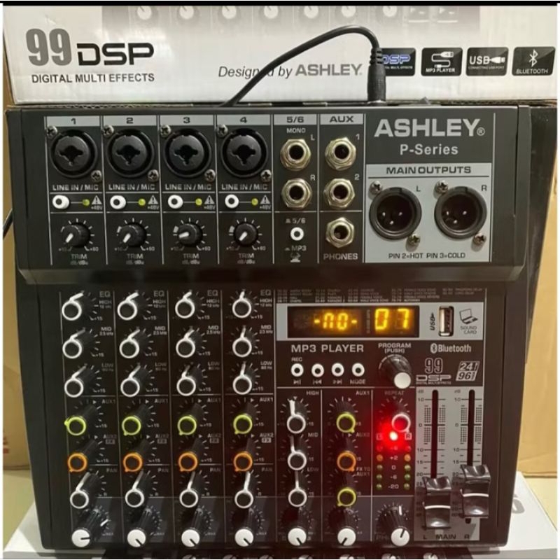 Jual mixer audio Ashley p series 6 original garansi resmi | Shopee ...