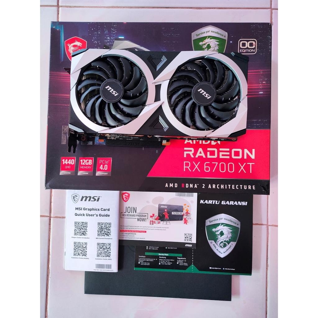 Jual MSI Radeon RX 6700 XT MECH 2X 12G OC | Shopee Indonesia