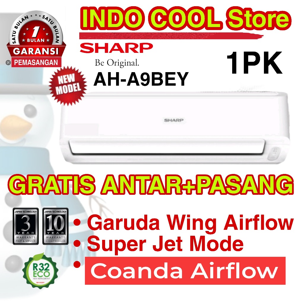 Jual Ac Sharp Split 1PK AH-A9BEY Garuda Series | Shopee Indonesia