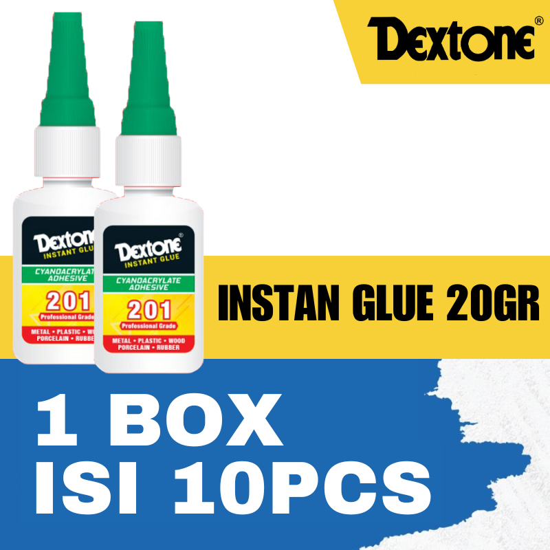 Jual Lem Tetes Instan Glue 20gr DEXTONE 1 Box/Lem tetes/Lem serbaguna ...