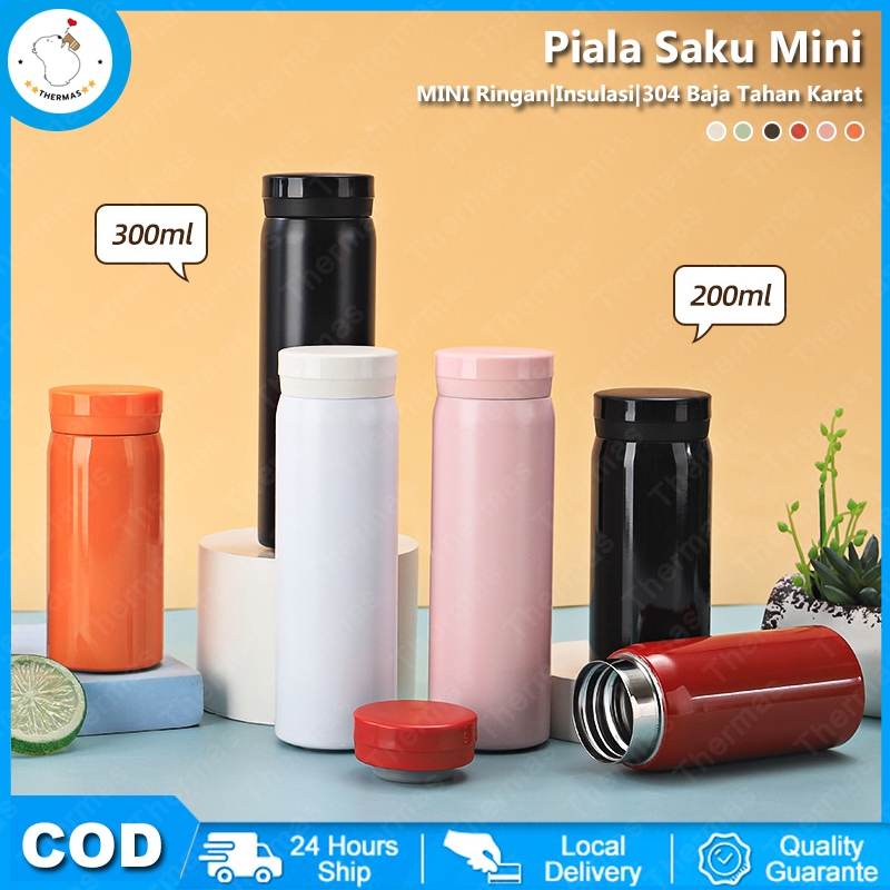 Jual TUMBLER TERMOS MINI VACUUM CUP HOT & COOL 200 ML STAINLESS STEEL ...