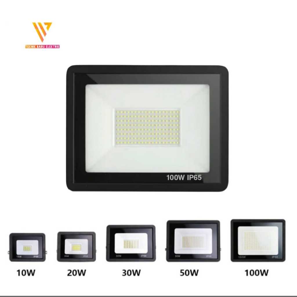 Jual LAMPU LED ECO SOROT 10W 20W 30W 50W 100W 200W 200W PUTIH OUTDOOR TEMBAK TAMAN PANGGUNG ...