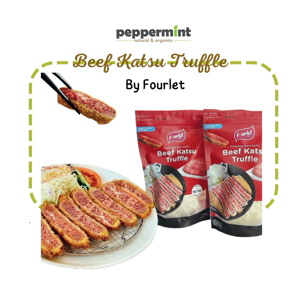 Jual Fourlet Beef Katsu Truffle (250 gr) / Frozen Beef Katsu | Shopee ...