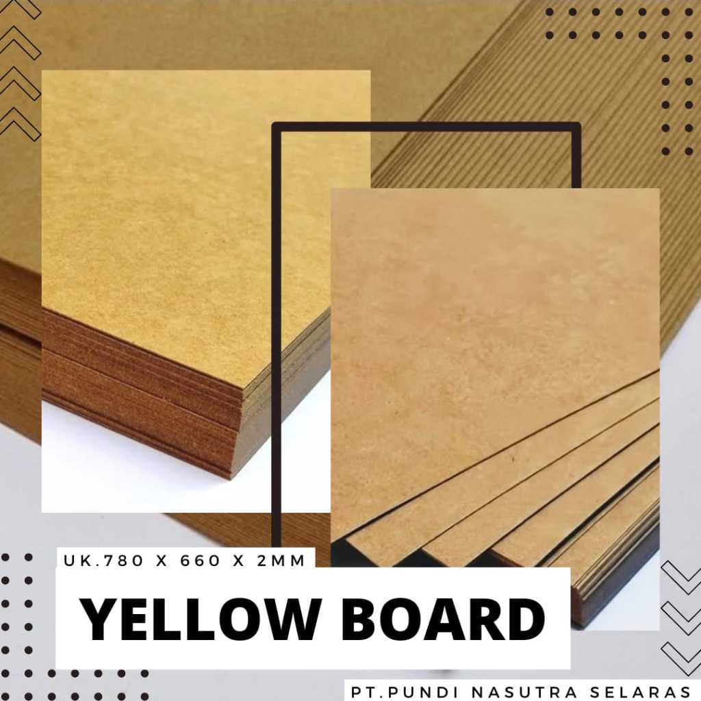 Jual YELLOW BOARD 1300 GSM 78 X 66 X 2MM / 5 LEMBAR | Shopee Indonesia