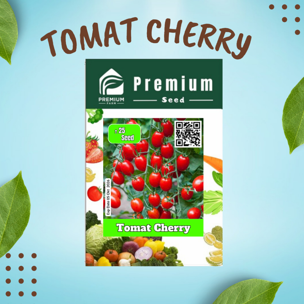 Jual Benih Biji Bibit TOMAT CHERRY Premium Seed Tomat Mini Unggul Tahan Penyakit | Shopee Indonesia