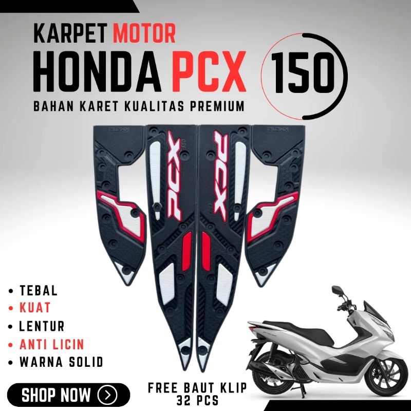 Jual ALAS PIJAKAN KARPET MOTOR HONDA PCX 150 | AKSESORIS VARIASI MOTOR ...