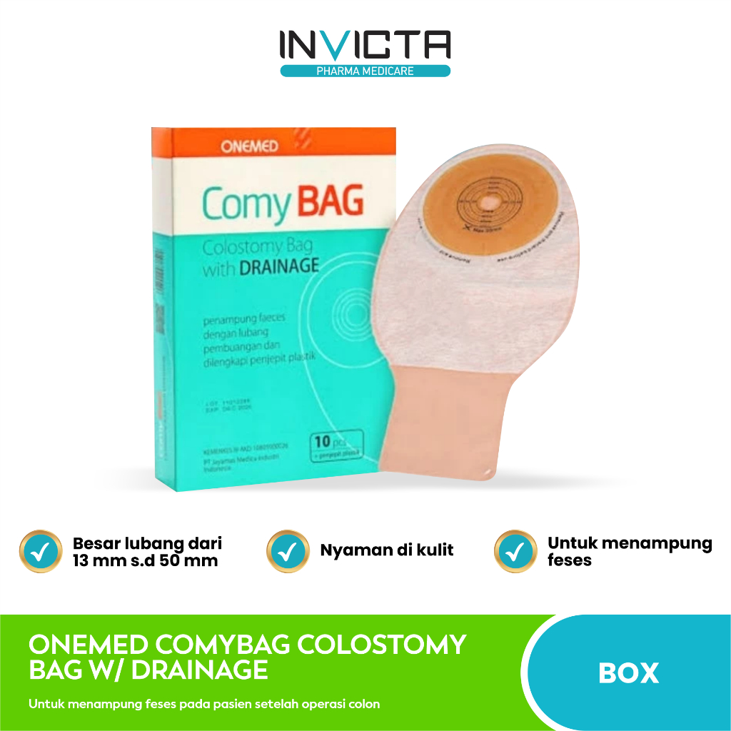 Jual OneMed Colostomy Bag Kantong Kolostomi Comy Bag Drainage - Box Isi ...