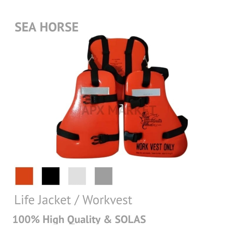 Jual Work Vest Sea Horse / Life Jacket Sea Horse / Pelampung Seahorse ...