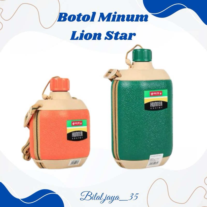 Jual LION STAR BOTOL MINUM / TERMOS 1000 ml / HUNTER COOLER 600 ml ...