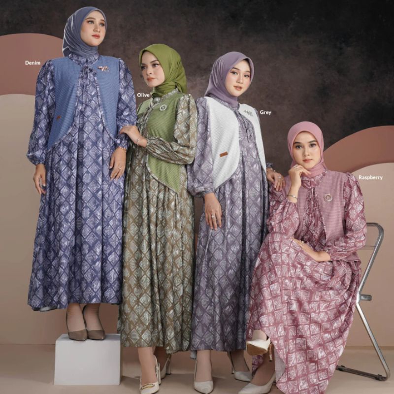 Jual MD201| SACCA MIDI / AGSEZIA MIDI by Nadheera Luxury [ NEW - ND Pattern Series ] Midi ...