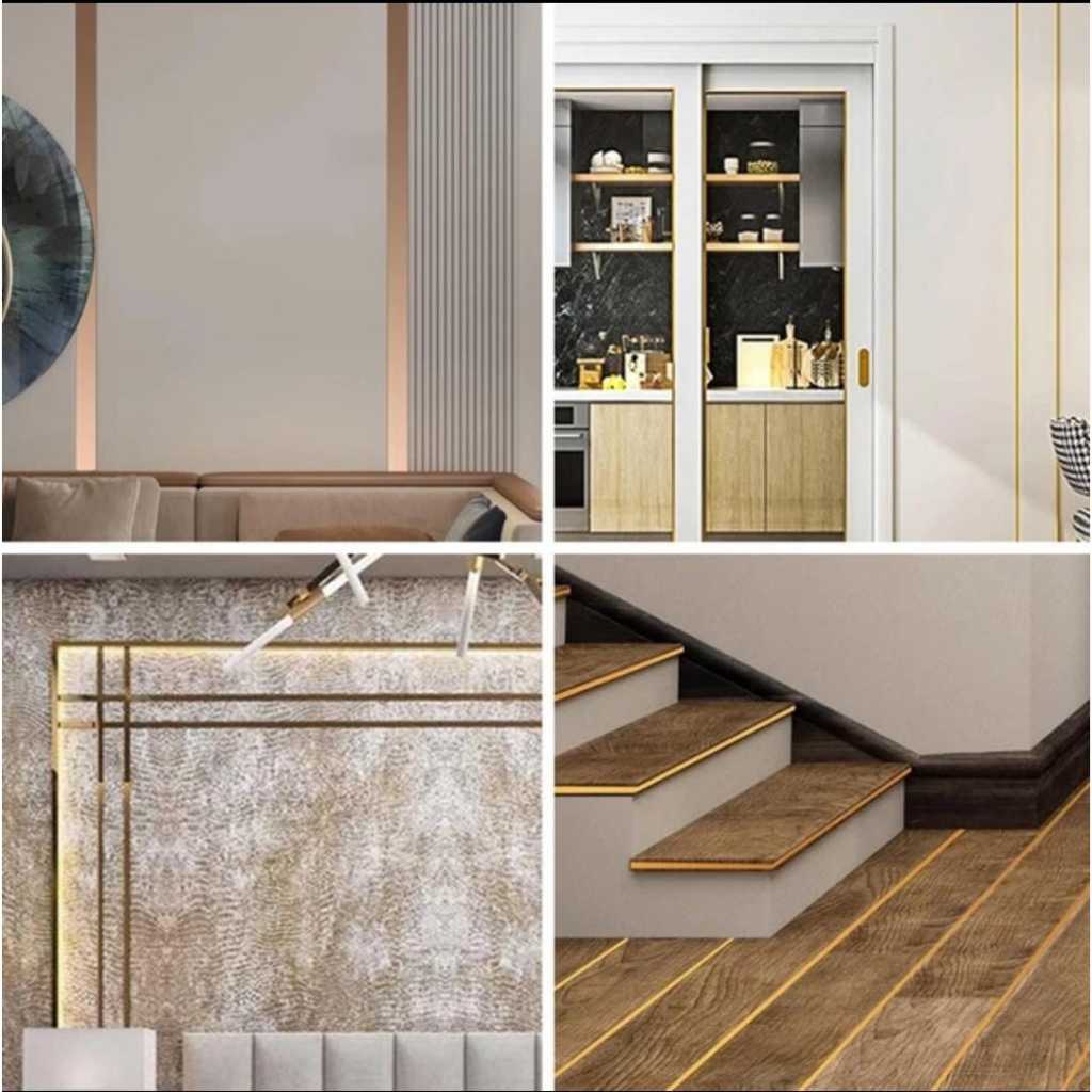 Jual LIST PLAT STRIP MIRROR 3M STAINLESS STEEL List Plat Strip Mirror ...