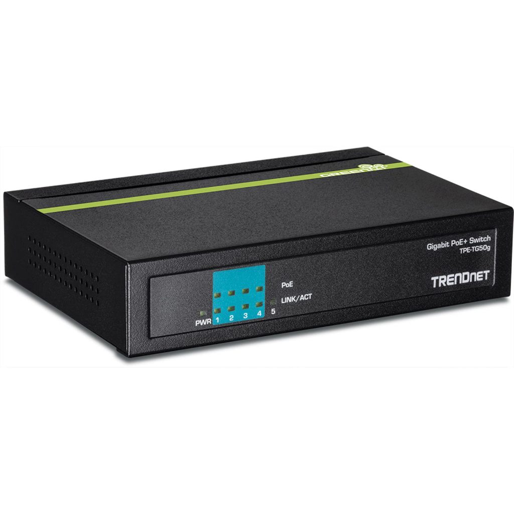 Jual TRENDNET 5-port Gigabit PoE+Switch TPE-TG50g (PoE+) | Shopee Indonesia