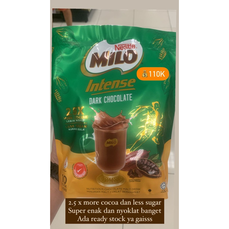 Jual Milo Intens Dark Chocolate | Shopee Indonesia