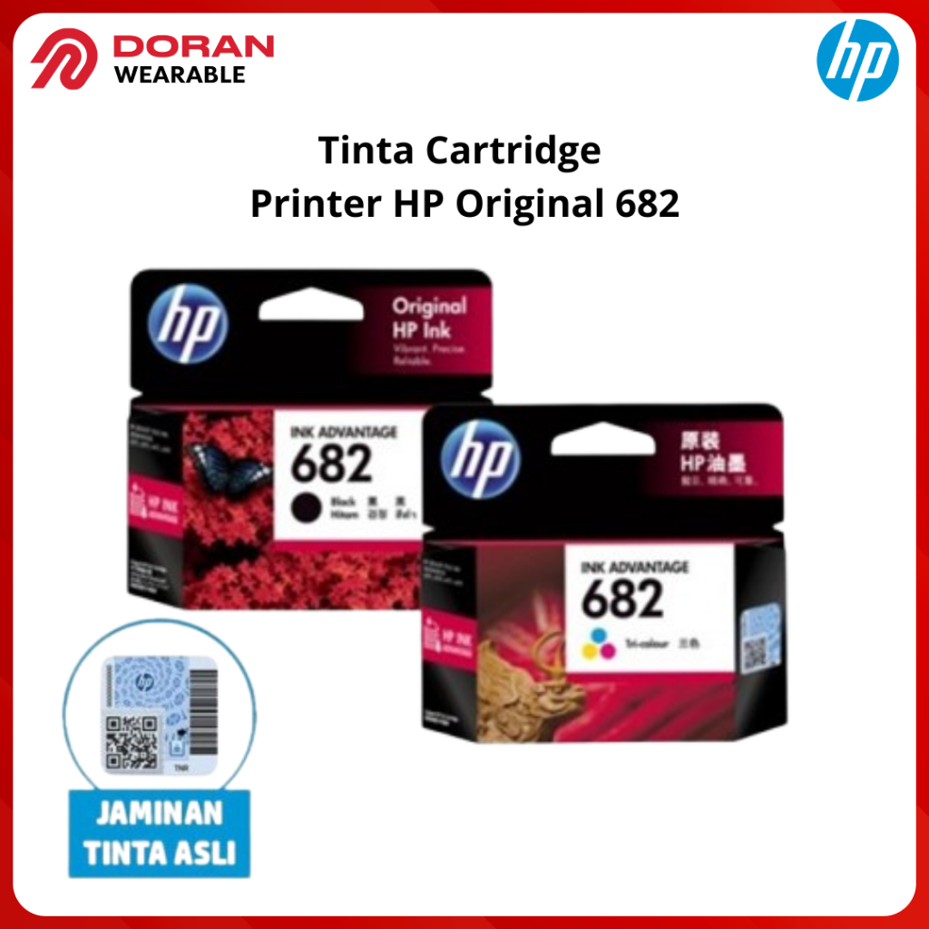 Jual HP Tinta Cartridge Printer HP Original 682 Black ( 3YM77AA ) | Tri ...