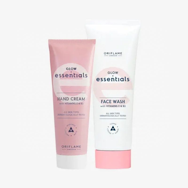 Jual Glow Essentials Face Wash/Hand Cream/Face Cream/Mask&Scrub with ...