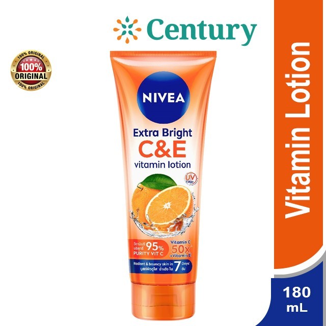 Jual NIVEA EXTRA BRIGHT C&E VITAMIN LOTION 180ML / PERAWATAN KULIT / BODY LOTION | Shopee Indonesia