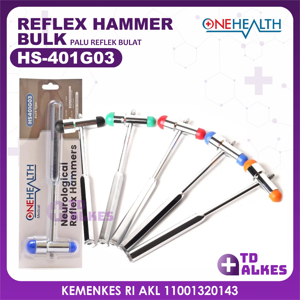 Jual OneHealth Reflex Hammer Buck HS-401G03 Palu Reflek Neurogical ...