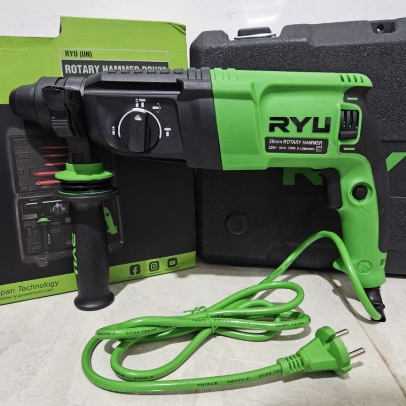 Jual Mesin Bor Bobok Beton RYU RRH26 Rotary Hammer Putra Inti | Shopee ...