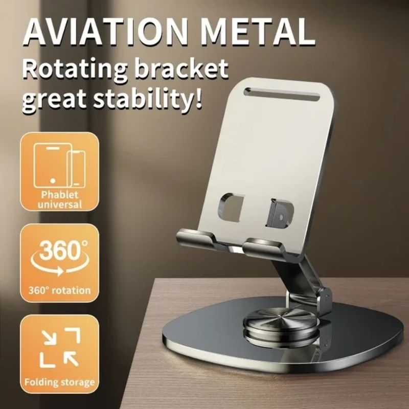 Jual [ HRC ] COD Desktop Phone Holder T13 Foldable Heavy Duty Metal ...