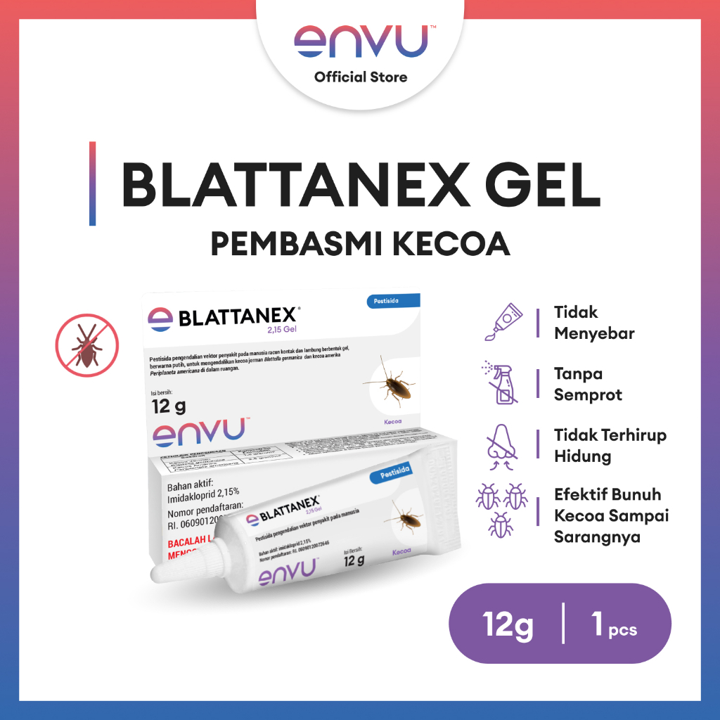 Jual ⁠Blattanex Gel 12g - Obat Racun Anti Kecoa Ampuh (isi 2) | Shopee ...