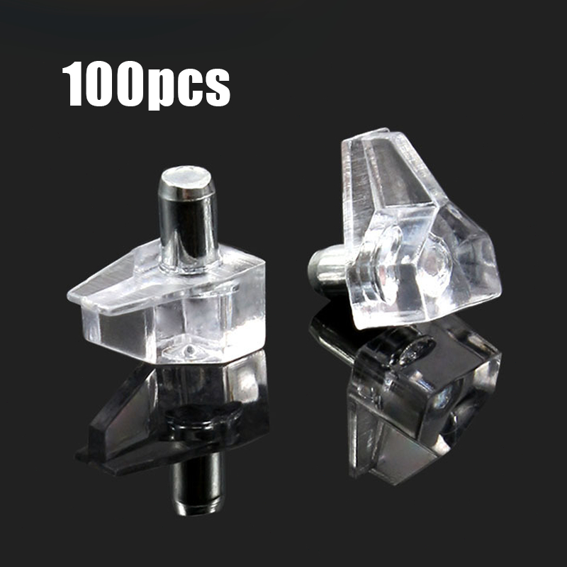 Jual 100pcs Ambalan Kaca Pen Besi Ambalan Penyangga kayu kaca Lemari ...