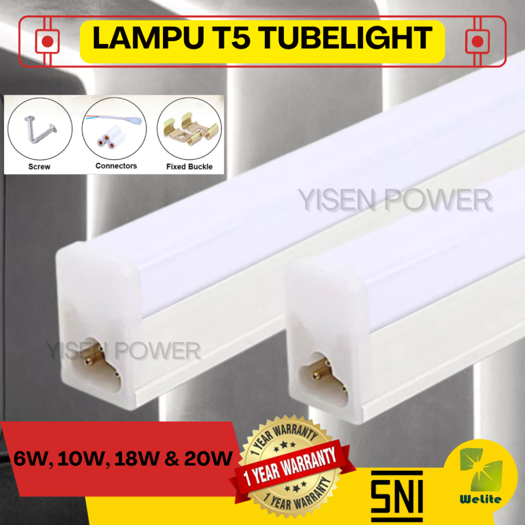 Jual Lampu T5 Tube Light Lampu TL 6W 10W 18W 20W Garansi | Shopee Indonesia