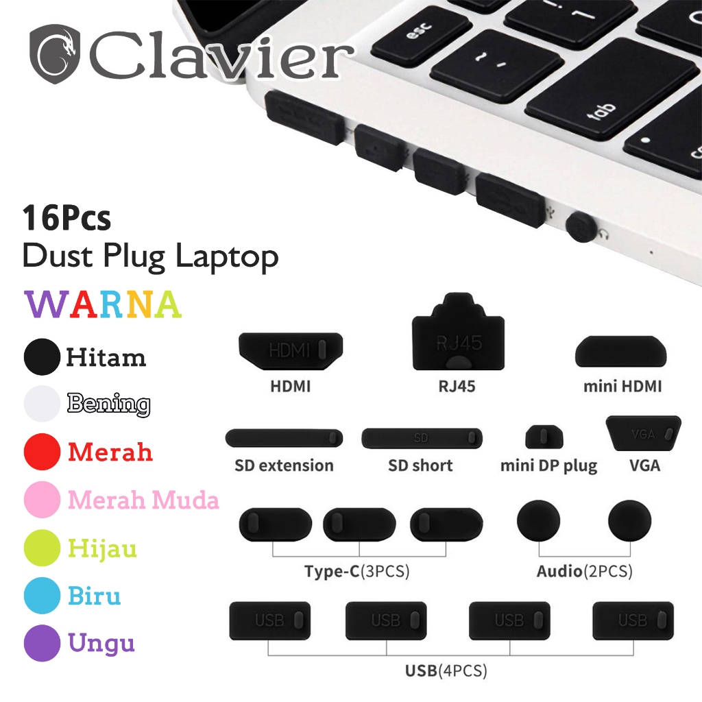 Jual Pelindung Karet Penutup Lubang Usb Type C Hdmi Port Laptop Anti ...