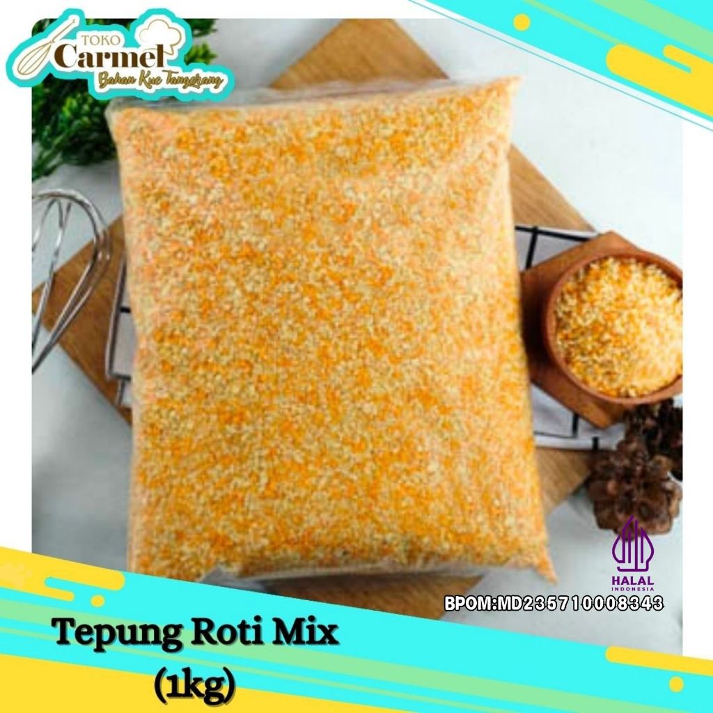 Jual Tepung Roti kasar Mix 1kg Bread Crumb mix | Shopee Indonesia