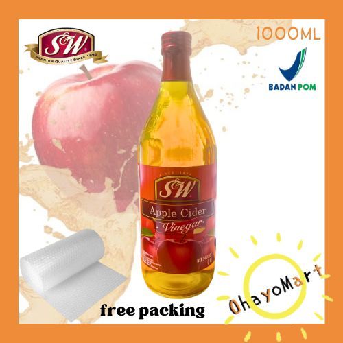 Jual SW | S&W Apple Cider Vinegar | Cuka Apel 1 Liter | Shopee Indonesia