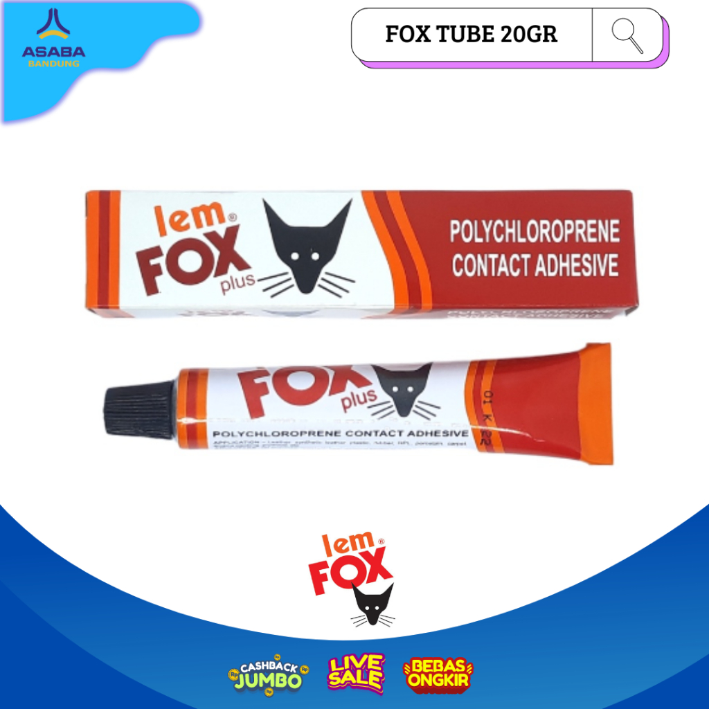 Jual Asaba Bandung - Fox Plus Tube Lem 20 Gr Original | Shopee Indonesia