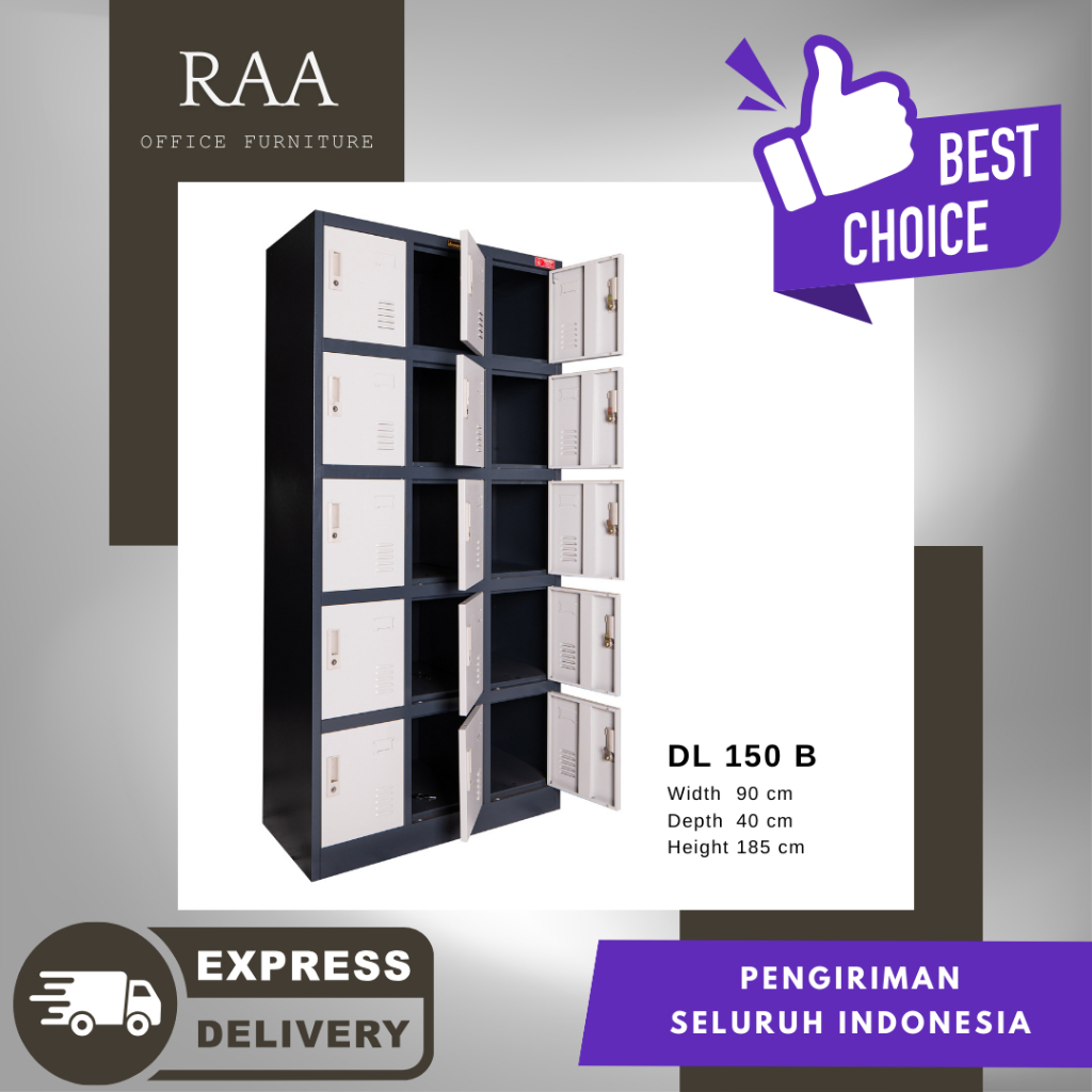 Jual Locker Besi Kantor dan Sekolah - Locker 15 Pintu Dainichi tipe DL ...
