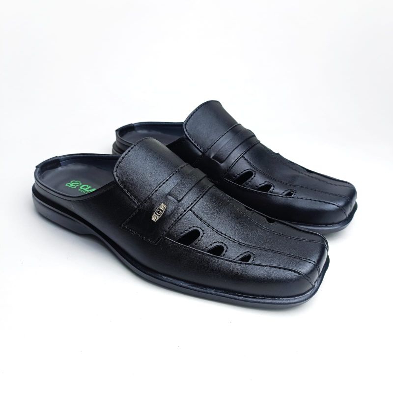 Jual Claway Sandal Sepatu Bustong Bolong Pria Kulit Asli Sendal Sepatu ...