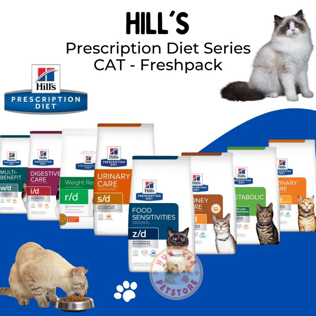 Jual Hill's Prescription Diet CAT - Urgent Care, Digestive Care, Kidney ...