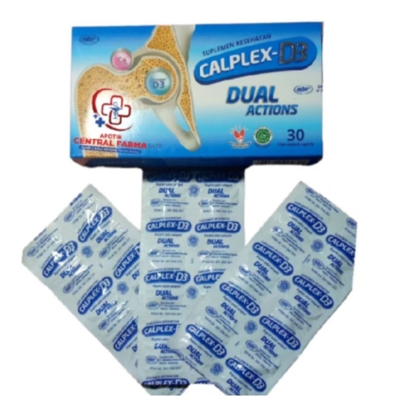 Jual CALPLEX D3 DUAL ACTION CALCIUM HARGA ECER PER STRIP | Shopee Indonesia