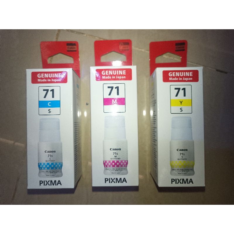 Jual Tinta Canon GI 71 Warna Biru Merah Kuning G1020 G2020 G3020 ...