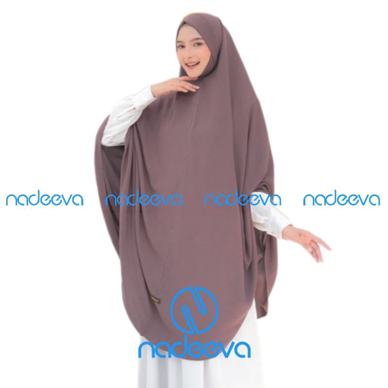 Jual Khimar Dagu Malay Jumbo Soft Ped Crinkle Airflow / Bergo Malaysia Dagu Jumbo XXL Soft Ped ...