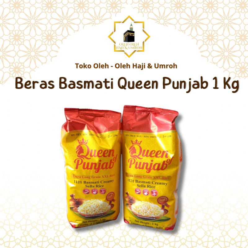 Jual BASMATI QUEEN PUNJAB KEMASAN 1 KG BASMATI RICE BERAS BASMATI BERAS ...