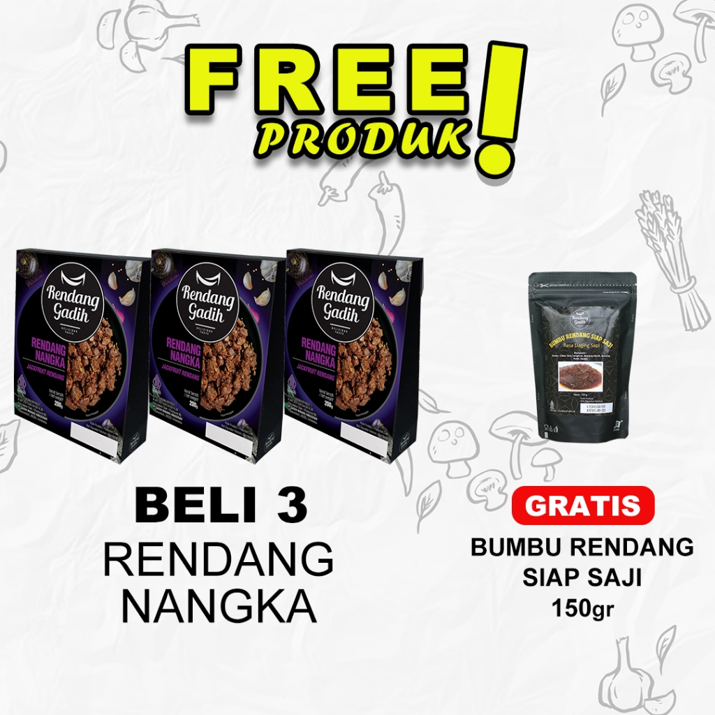 Jual Rendang Gadih - Paket 3 pcs Rendang Nangka @ 200 g | Shopee Indonesia