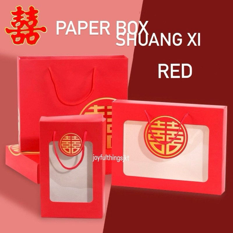 Jual Joyful Premium Paper Bag Nikah Sangjit Teapai Souvenir / Goodie ...