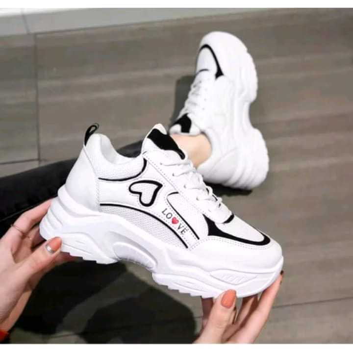 Jual Sepatu Wanita Putih Sepatu Cewek Sepatu Wanita Sepatu Sneakers ...