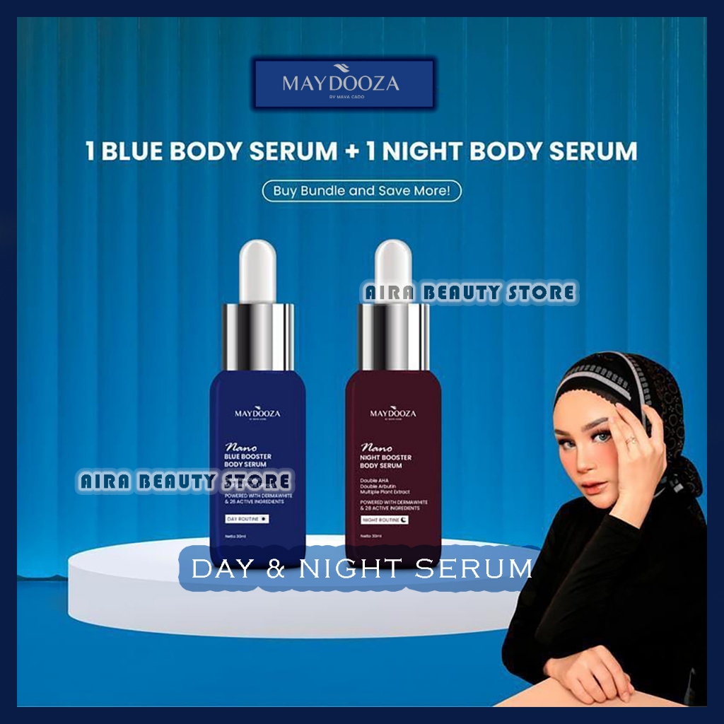 Jual MAYDOOZA BODY SERUM | SERUM BIRU | SERUM MERAH | SERUM SIANG MALAM ...