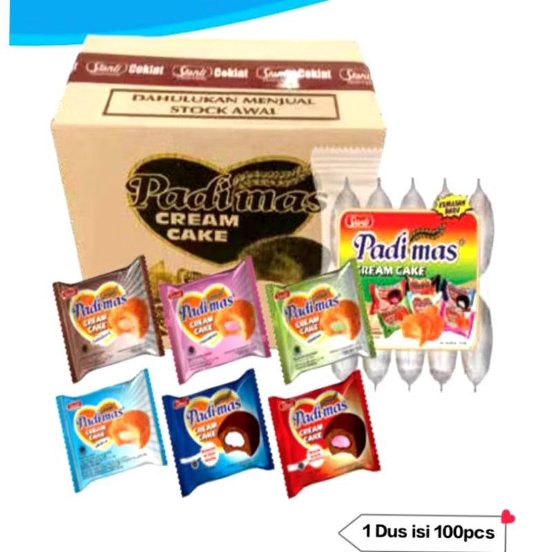 Jual bolu padi mas 1 dus isi 100pcs 3 varian rasa bisa di mix | Shopee ...